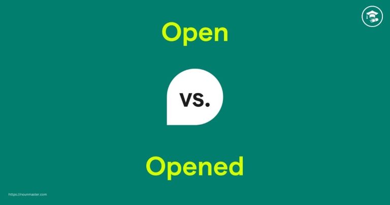 Opened vs Openned: Correct Spelling & Usage Examples - Noun Master
